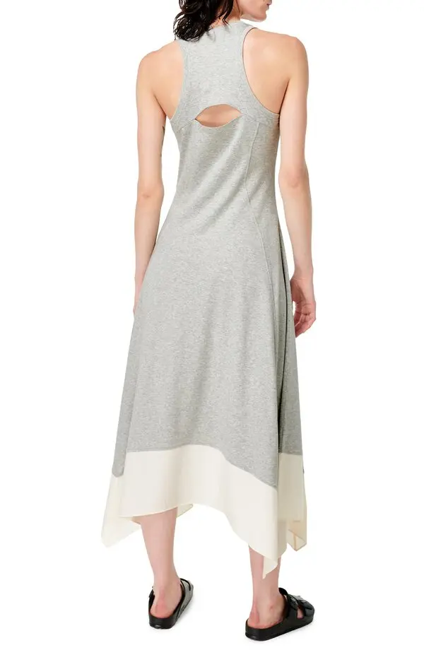 Sweaty Betty Drift Racer Sleeveless Knit Midi Dress - Light Grey
